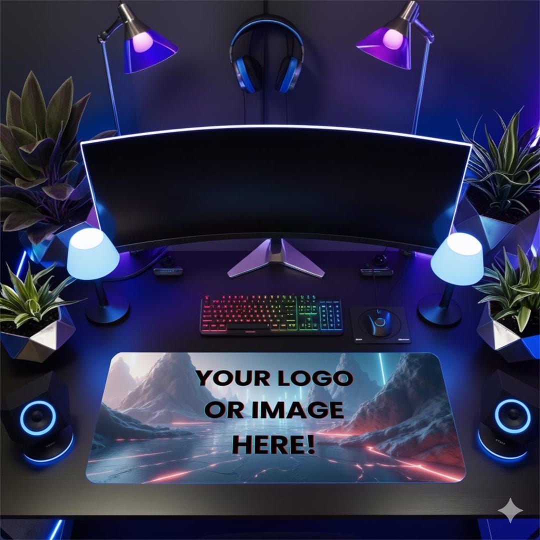 Custom Printed Large Mouse Mat, Custom Gaming Mouse Mat, Personalised ...