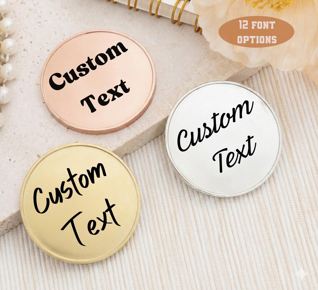 Custom Text Coin, Custom Name Coin, Personalized Coin, Decision Making ...