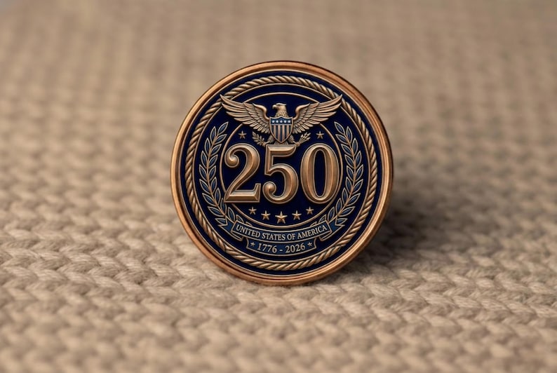 250th Anniversary 1776-2026 Commemorative Challenge Coin, USA ...