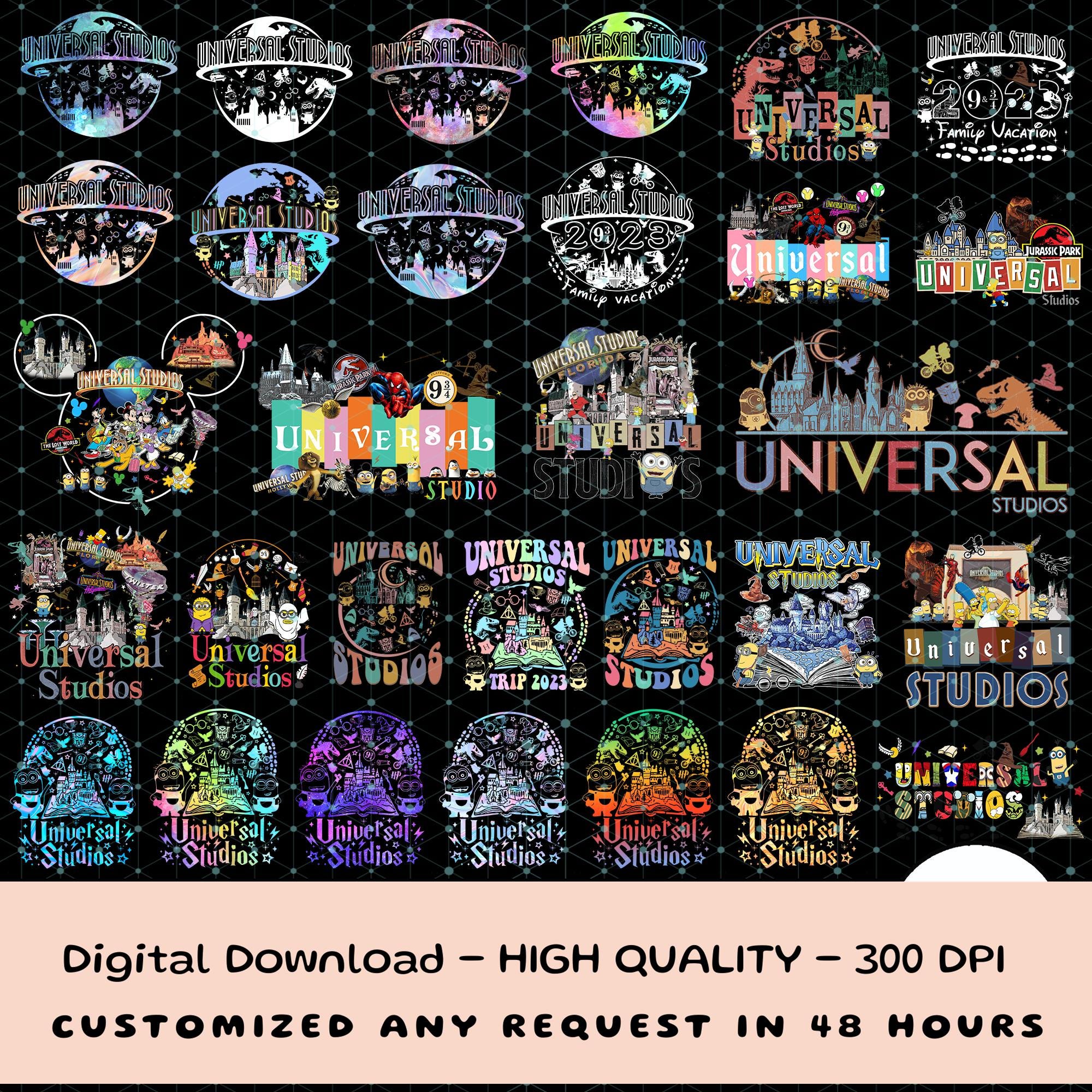 Universal Studios 30 Designs Bundle Png | Universal Png | Universal ...