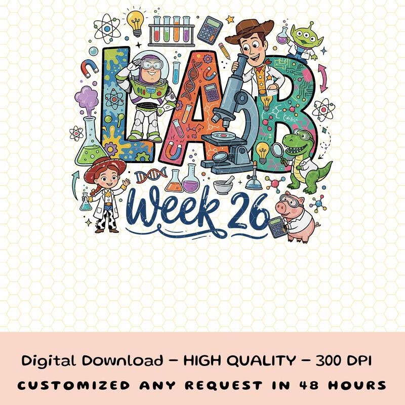 Lab Week 2026 Toy Story Image - Etsy