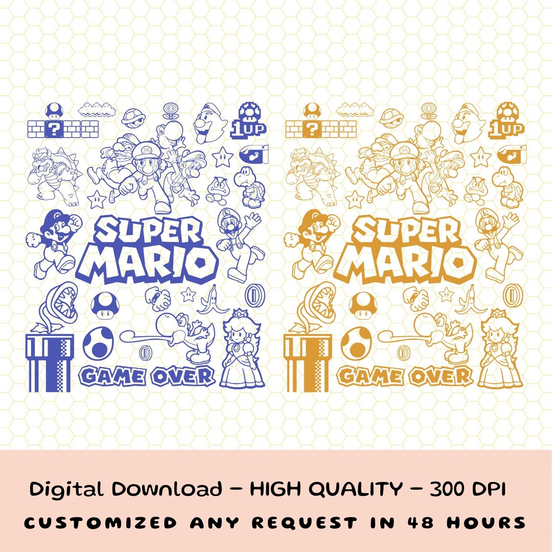 Mario Friend Doodle Art Png, Mario Family Png, Super Mario Png, Super ...