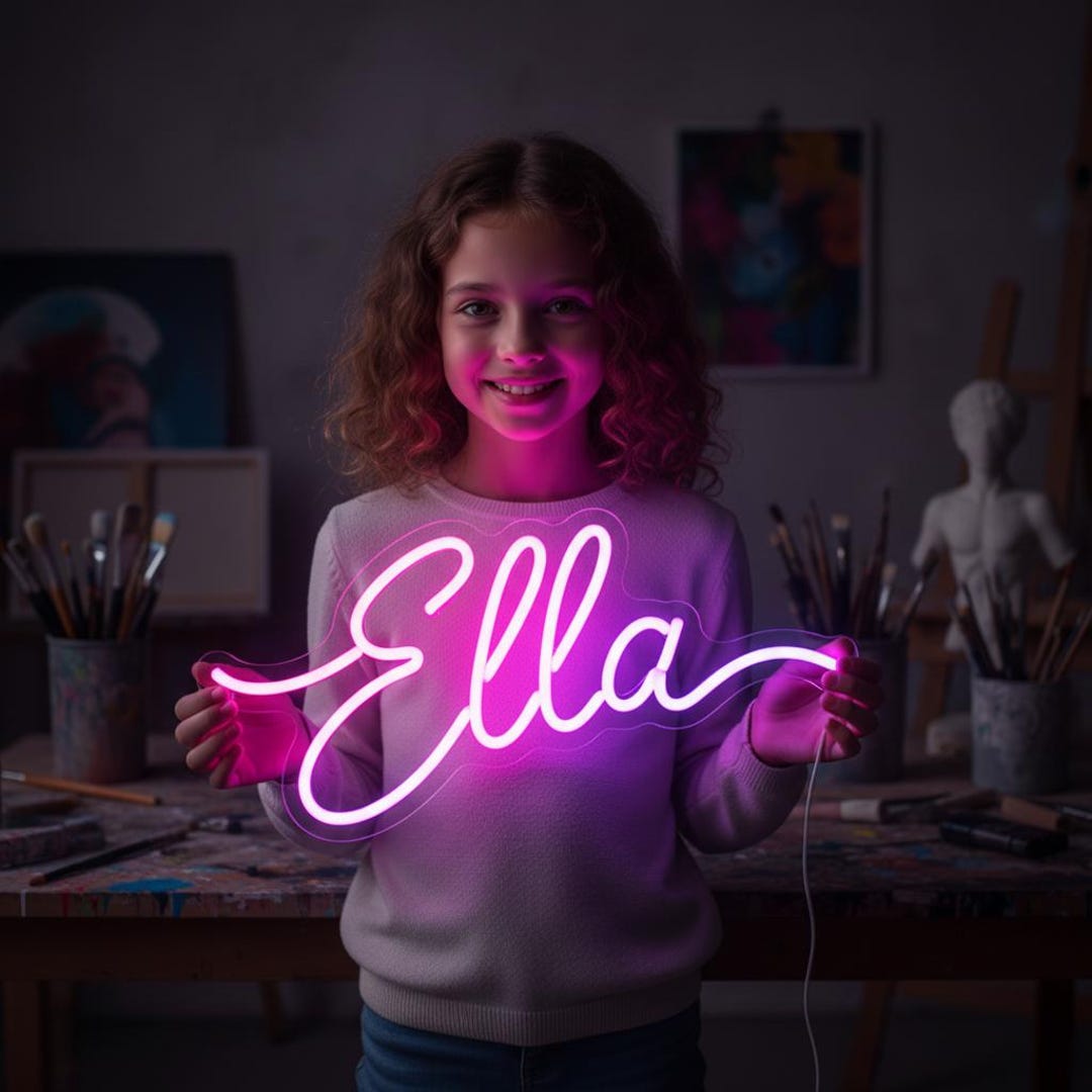 Custom Kids Name Neon Sign, Name Neon Sign, Name Signs for Kids, Kids ...