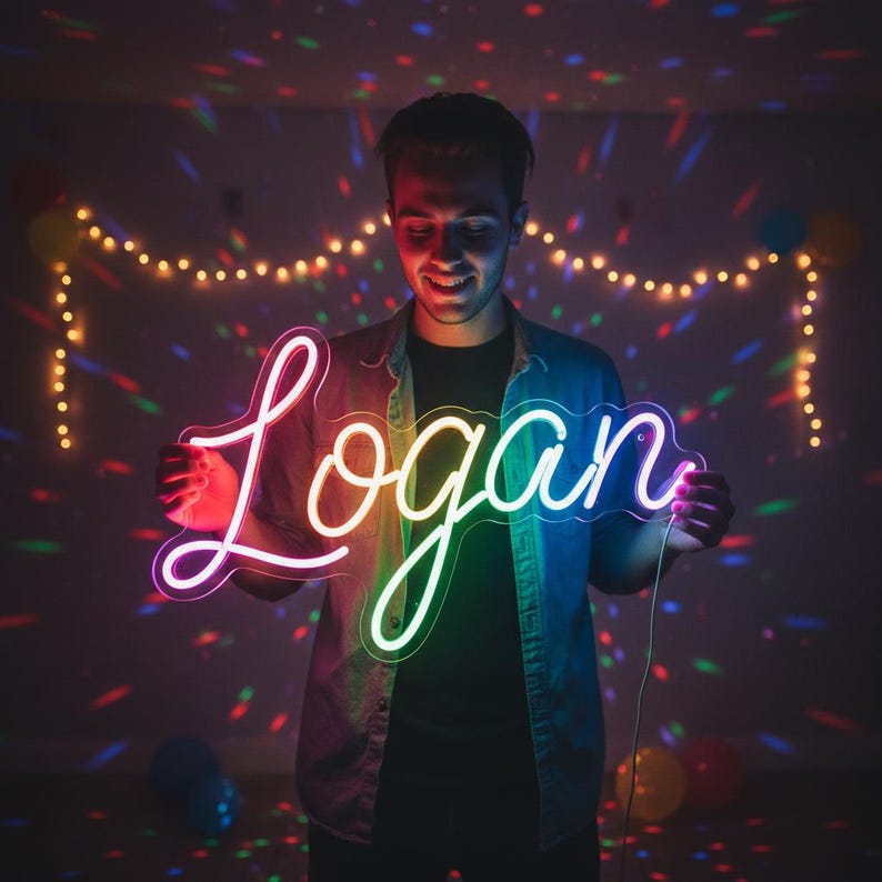 Neon Custom Kids Names, Neon LED Sign, Neon Name Signs, Neon Light Sign ...