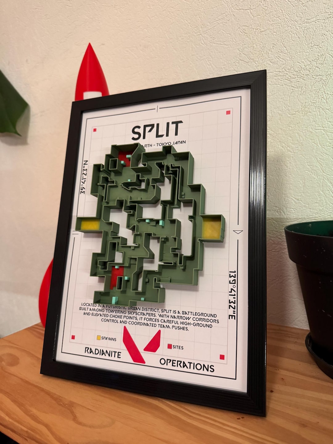 3D Split Map – Valorant-inspired Model | Gaming Wall Art | Gift for ...