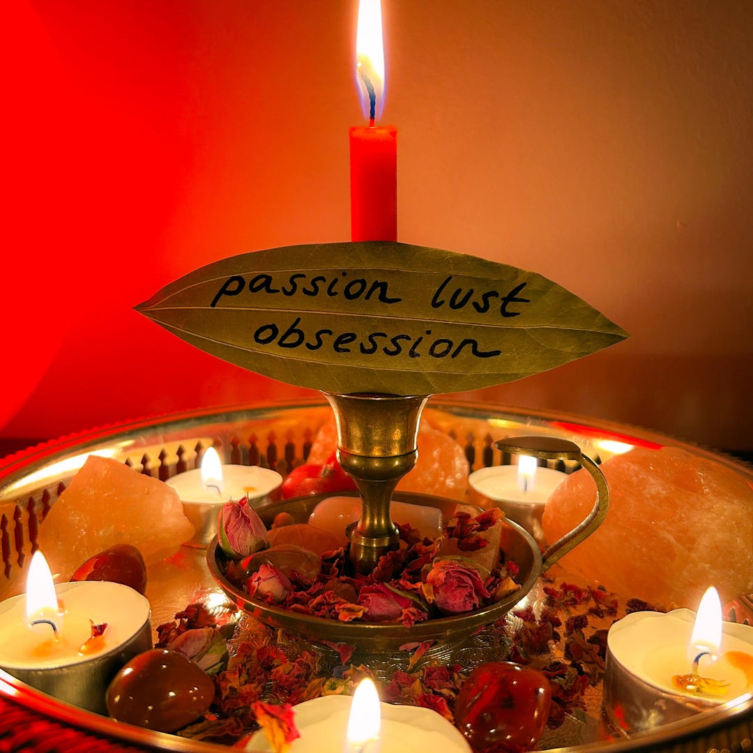 Passion, Lust, Obsession Candle Burning Ritual - Personalised Altar ...