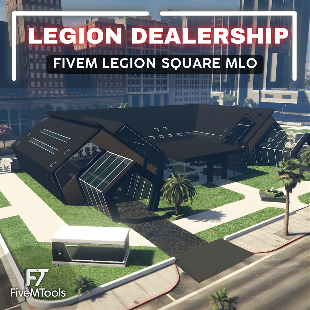 Fivem Legion Dealership MLO | Modern Car Showroom | Luxury Auto Shop ...