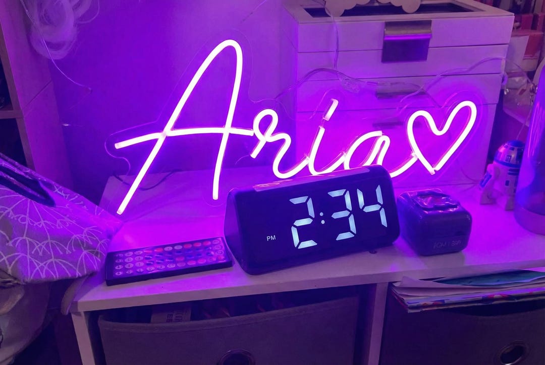 Custom Neon Kids Names, LED Neon Sign, Aesthetic Custom Neon Signs ...