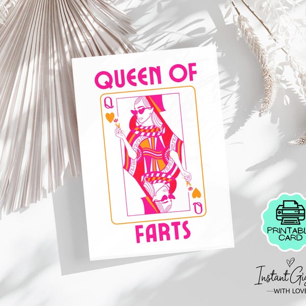 Printable Fart Card - Etsy