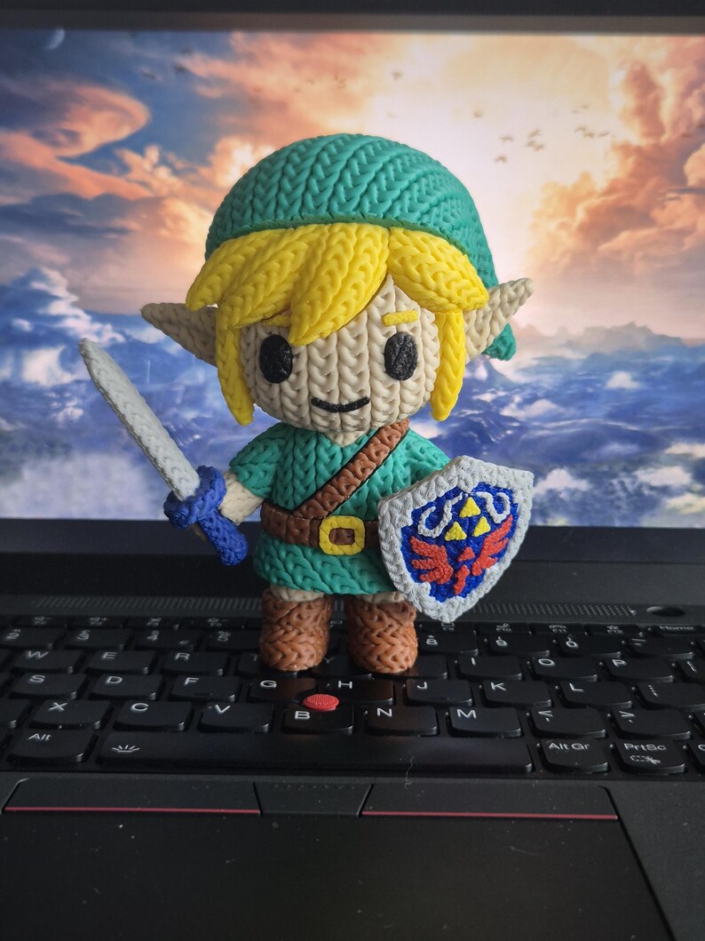 Zelda Inspired 3D Printed Figure – Gamer Desk Decor – Geek Gift for ...