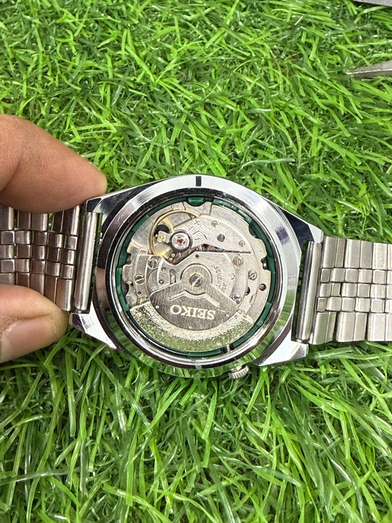 Vintage Seiko 5 Automatic Men Steel 17 Jewels Day Date Japanese ...