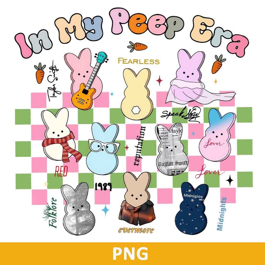 En My Peeps Era PNG, Pascua Png, Conejito png, Día de Pascua Png - Etsy ...