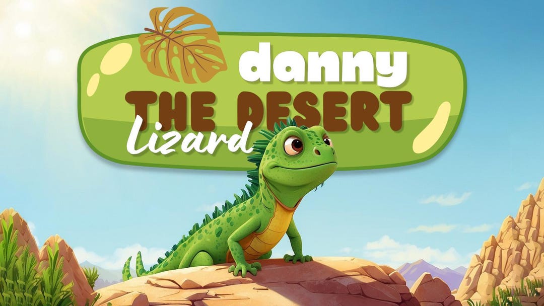 Danny the Desert Lizard - Digital Download (kids Ebook, Children's Book ...