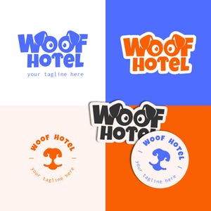 Premade Pet Branding Logo for Dog Hotels and Boarding - Etsy