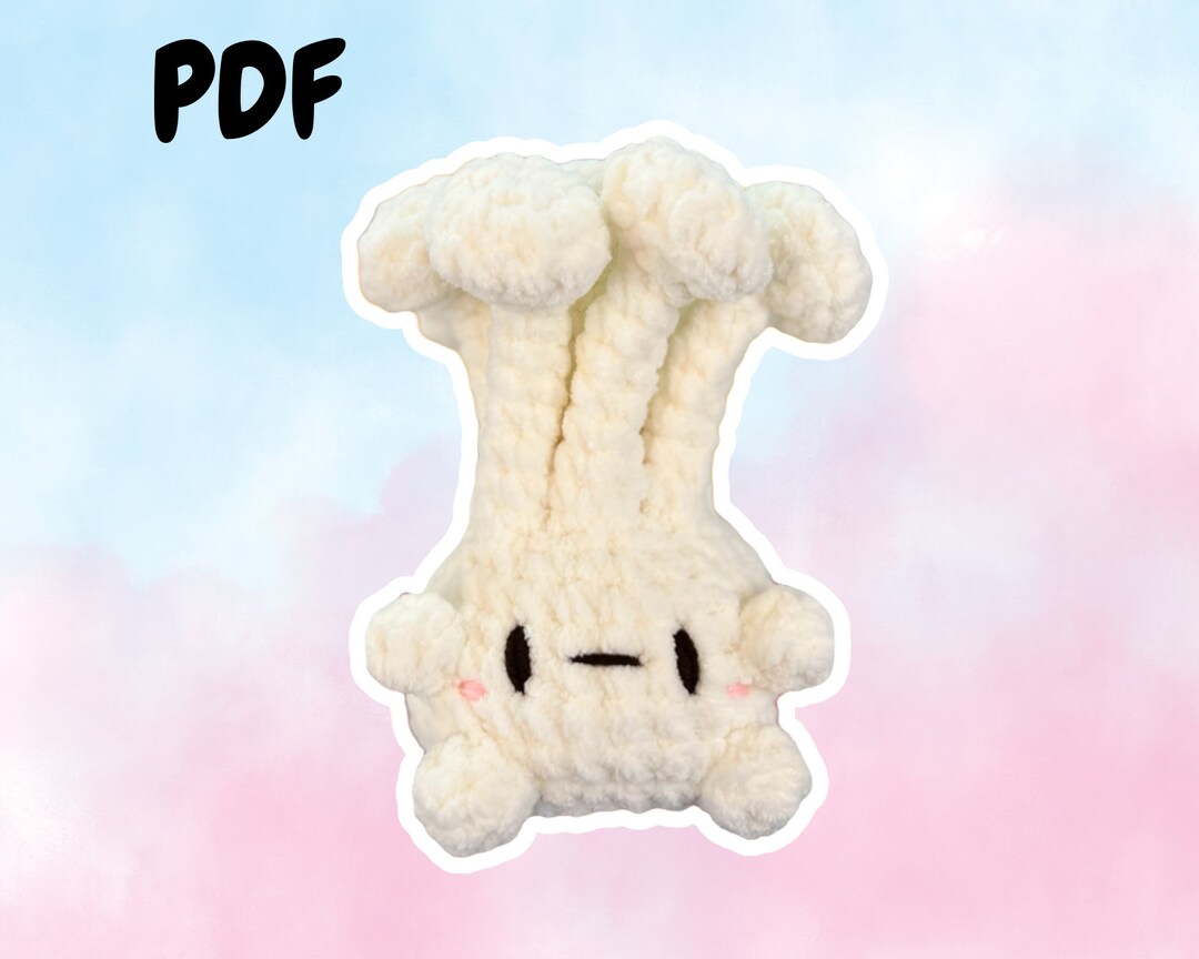 Enoki Mushroom Plushie - Pitachan Crochet Pattern - Instant PDF ...