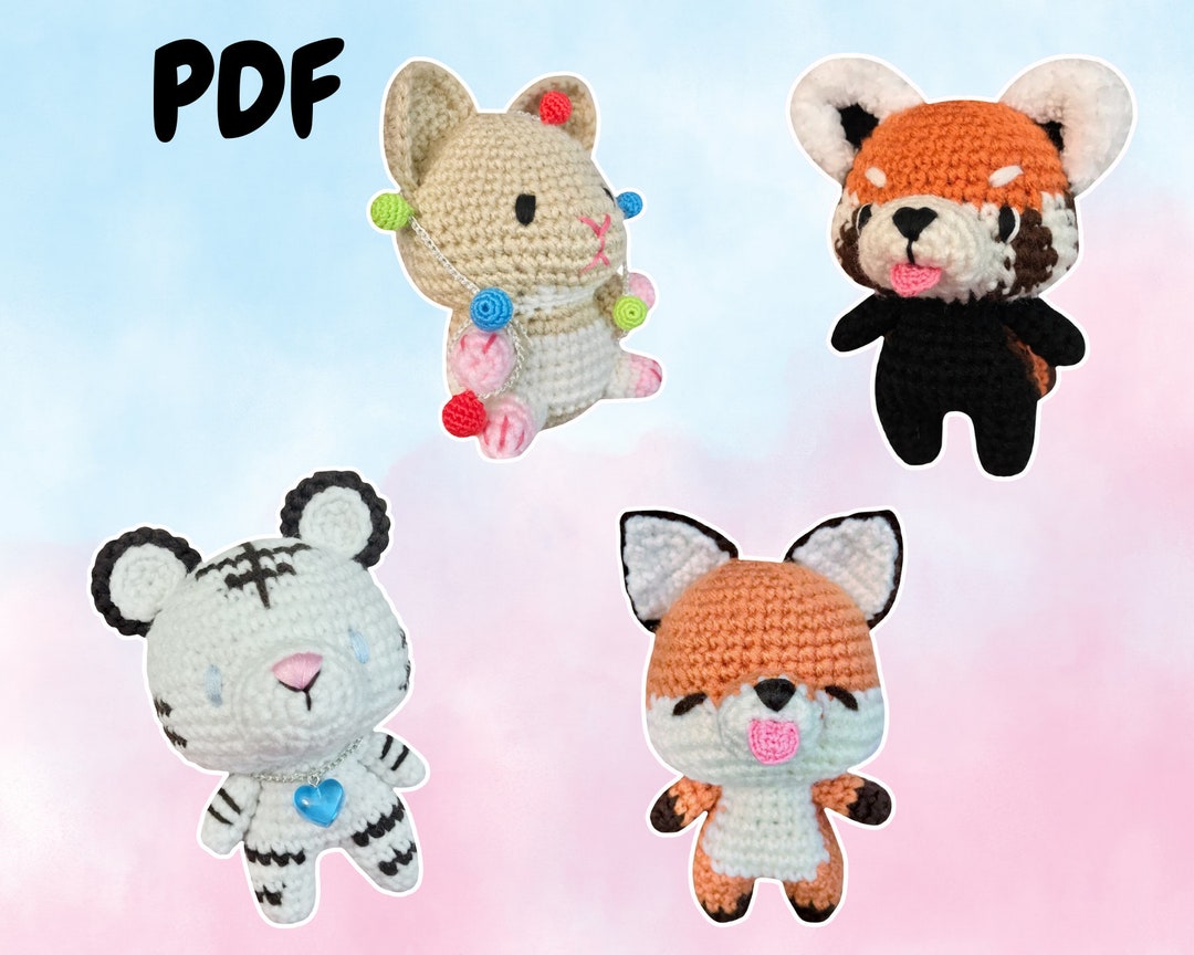 4 Crochet Patterns -- Hiro & Friends Set 3 (bundle) - Etsy