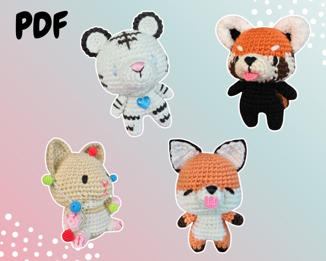 4 Crochet Patterns Hiro & Friends Set 3 bundle - Etsy