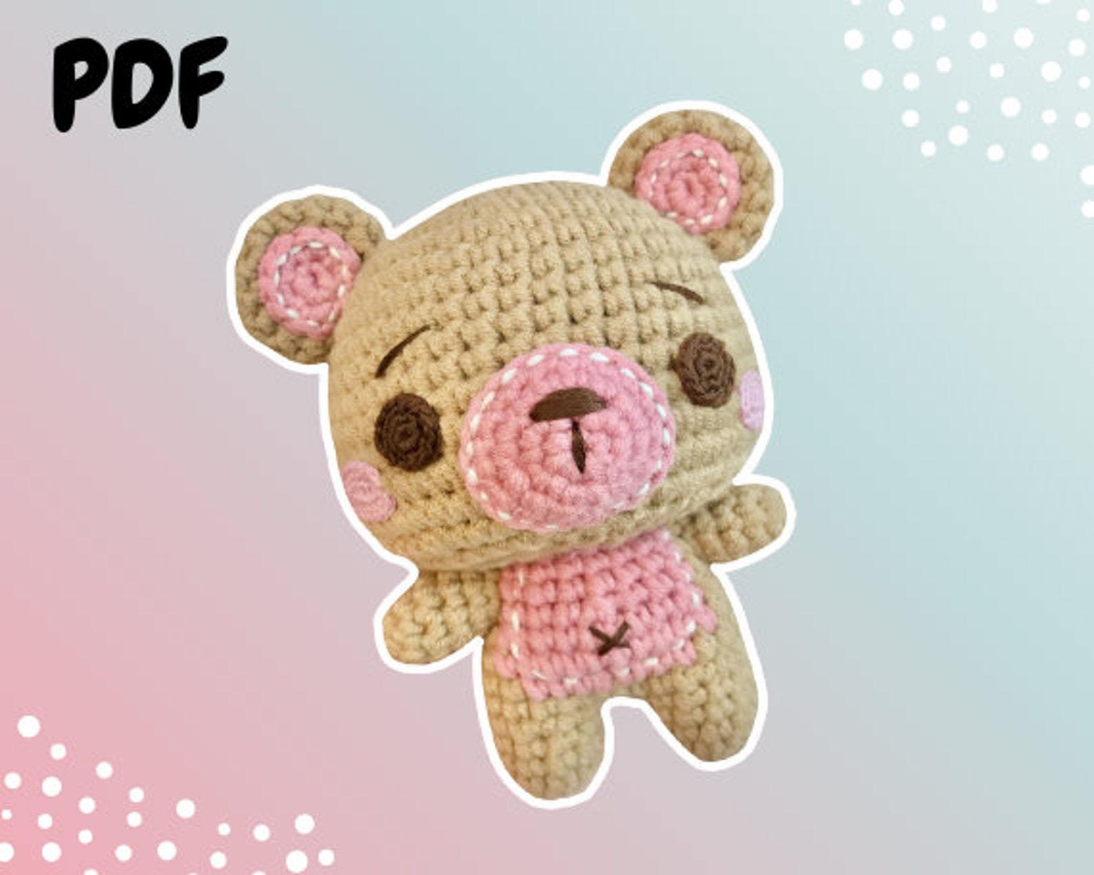 Crochet Pattern Teddy - Etsy