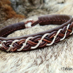 Lapland Sterling Silver Pagan Sami Bracelet, DRAUPNIR Cuff in Reindeer ...