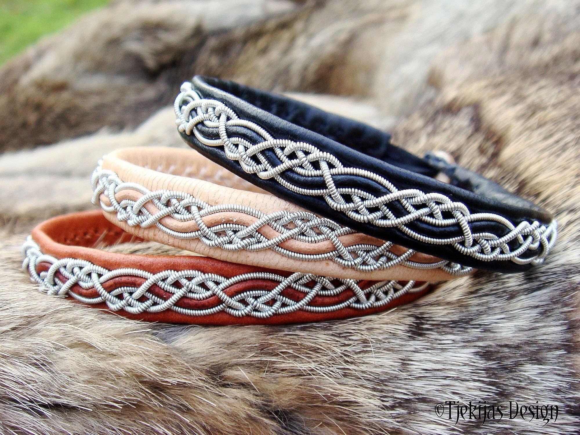 Pagan viking Sami bracelet, HUGINN North indigenous Sapmi pewter and ...