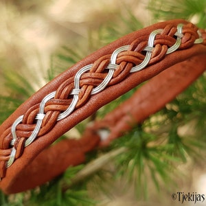 Lapland Sterling Silver Pagan Sami Bracelet, DRAUPNIR Cuff in Reindeer ...