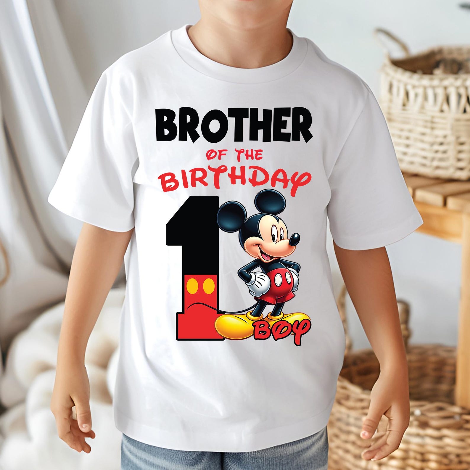 Mickey Mouse 1st Birthday Boy PNG, Family Matching Shirts (digital ...