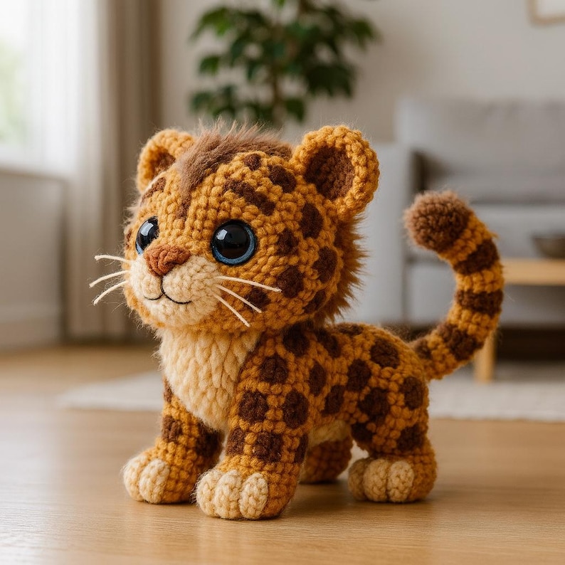 Leopard Amigurumi Crochet Pattern • DIY Jungle Cat Plush (PDF) - Etsy