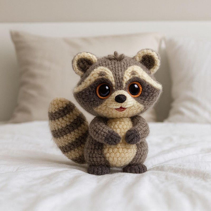 Cute Raccoon Plushies - Etsy UK