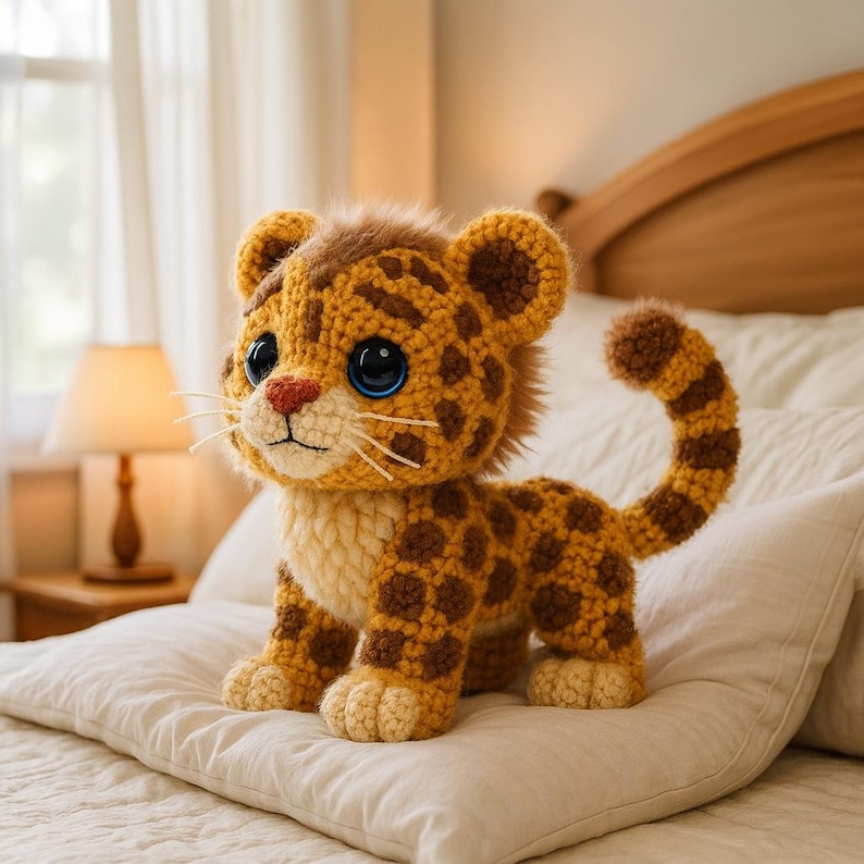 Leopard Amigurumi Crochet Pattern • DIY Jungle Cat Plush (PDF) - Etsy