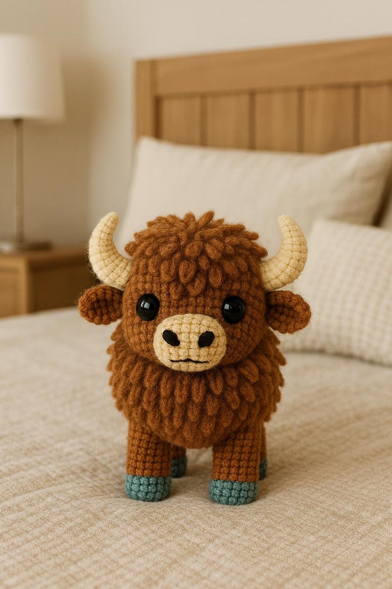 Buffalo Amigurumi Crochet Pattern – Beginner Friendly Plush Toy (PDF ...