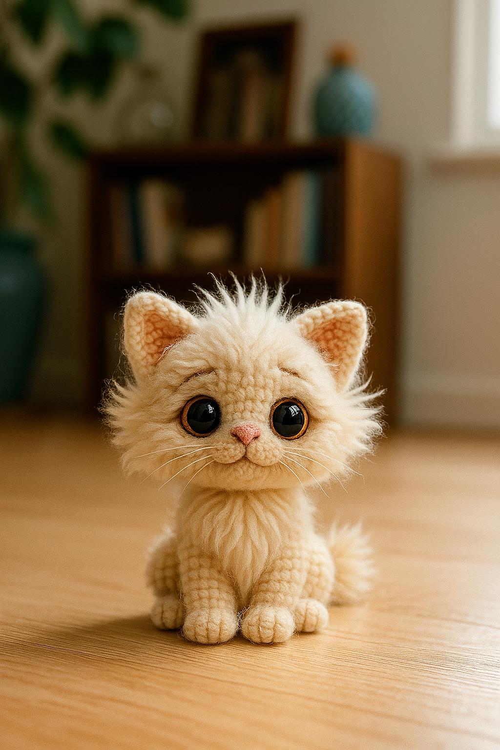 Crochet Amigurumi Kitten Kit – Beginner Friendly DIY Soft Toy (digital ...