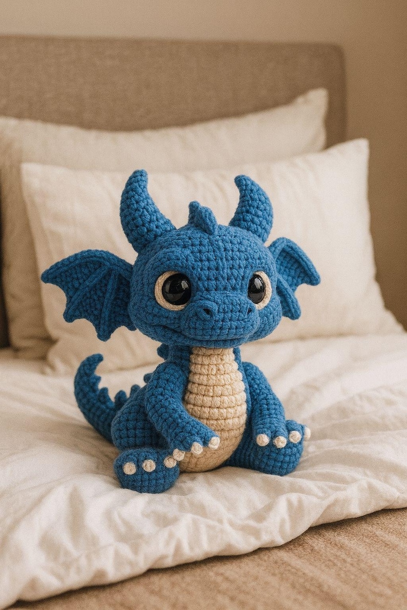 Amigurumi Dragon Crochet Pattern: Plush Toy Tutorial (PDF) - Etsy
