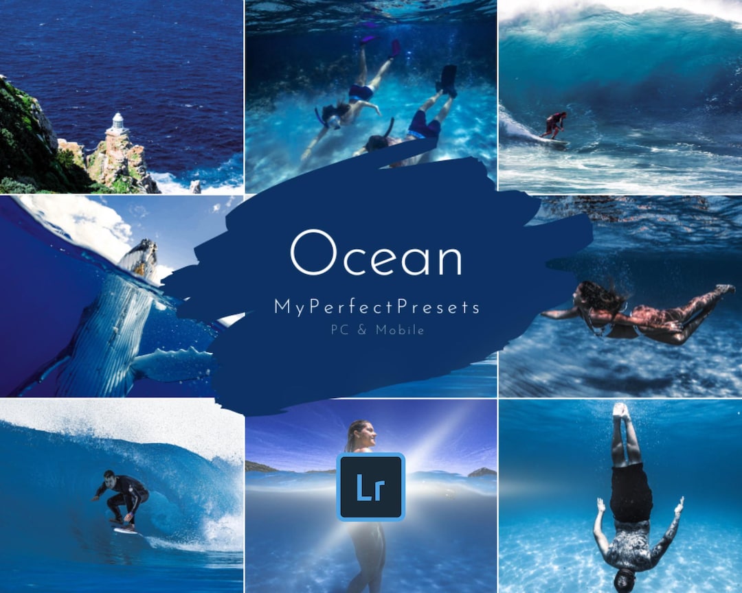 High-quality Lightroom OCEAN Preset Pack | Mobile & PC Compatible ...