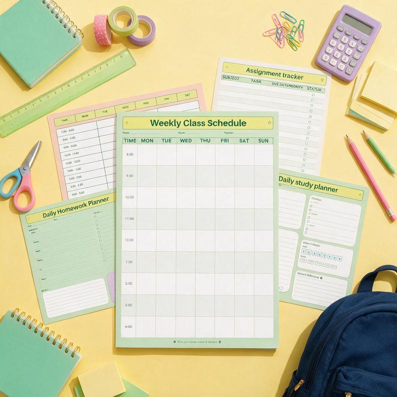 Student Planner 2026 2027 Back to School Printable Academic Planner ...