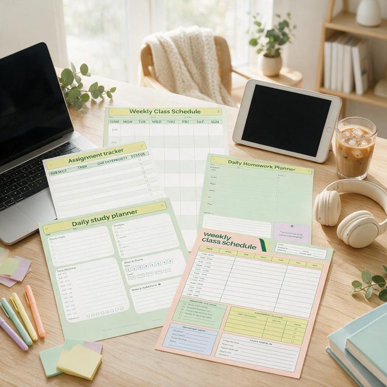 Student Planner 2026 2027 Back to School Printable Academic Planner ...