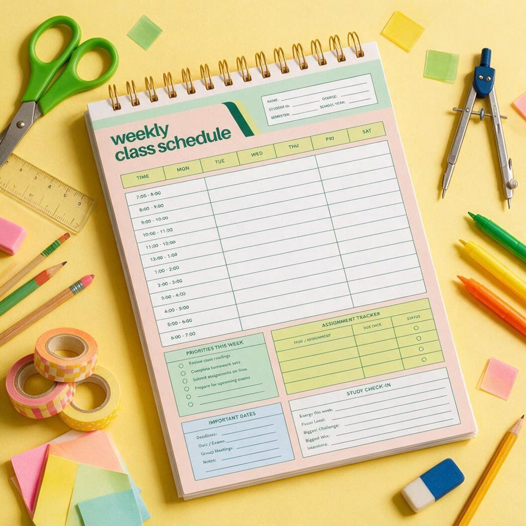 Student Planner 2026 2027 Back to School Printable Academic Planner ...