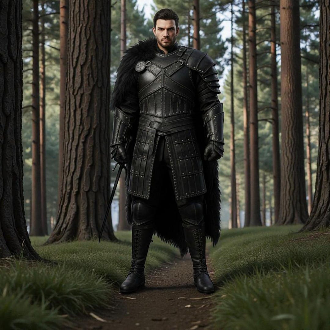 Handmade Black Leather Medieval Armor – Viking Leather Armour With Fur ...