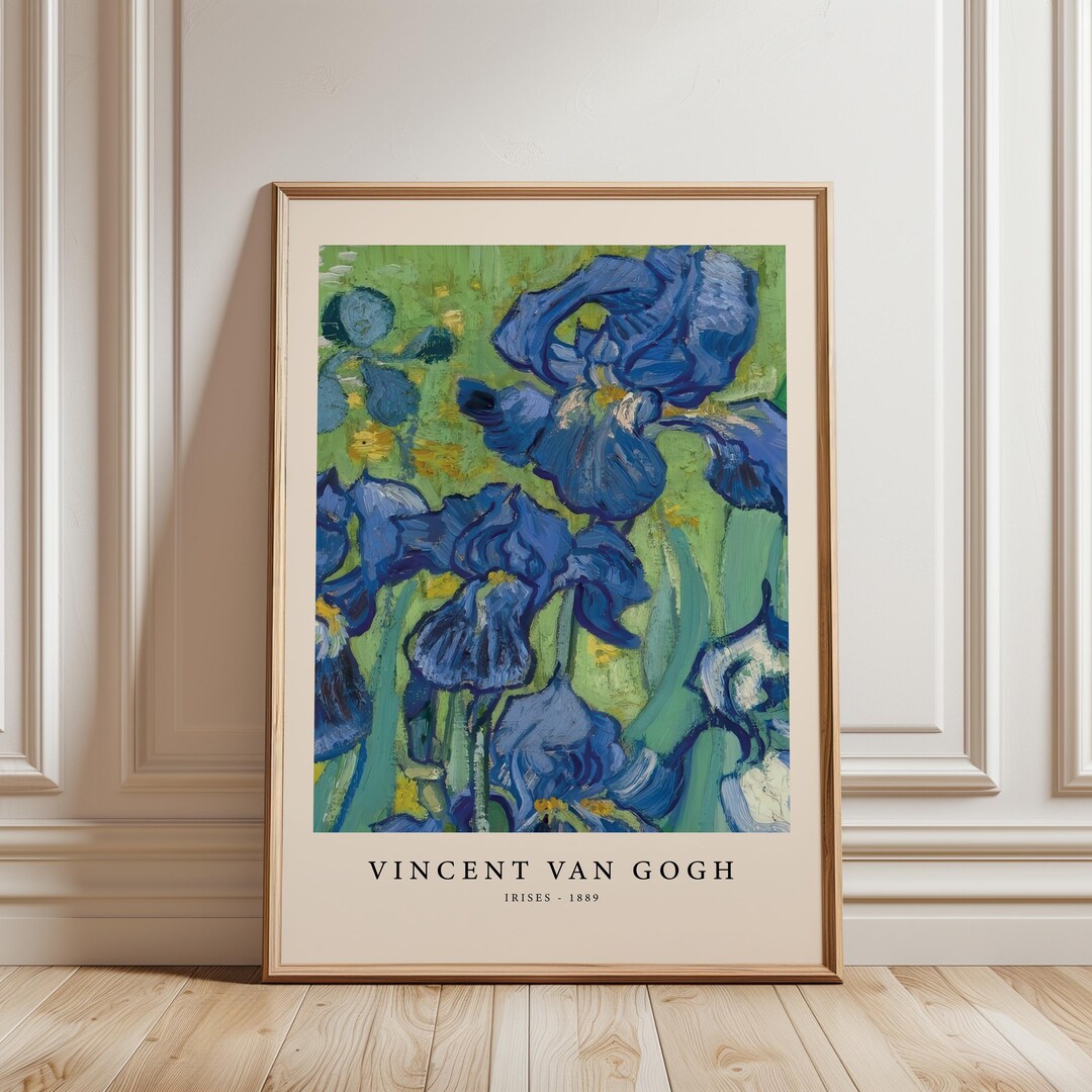 Van Gogh Irises 1889 Printable, Post Impressionism Flower Artwork ...