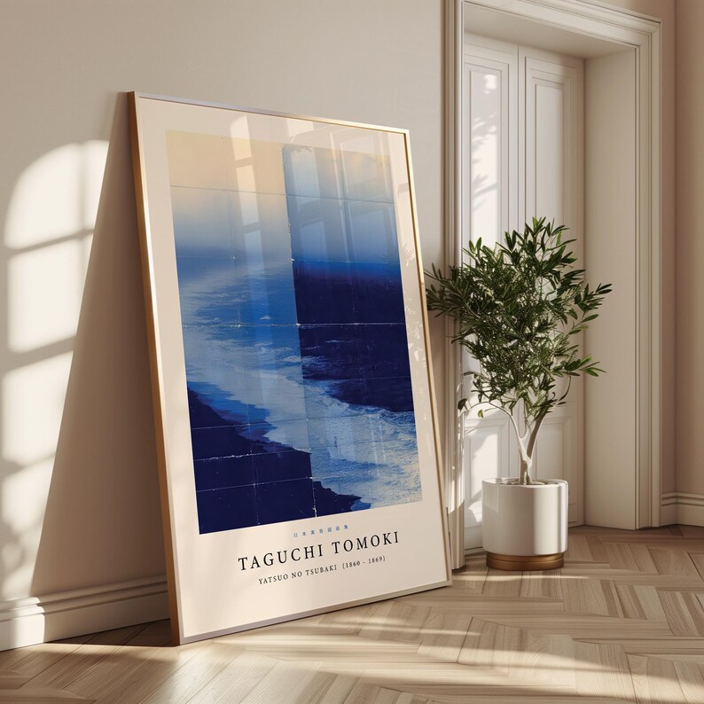 Taguchi Tomoki Digital Poster, Scandinavian Coastal Printable, Ukiyoe ...