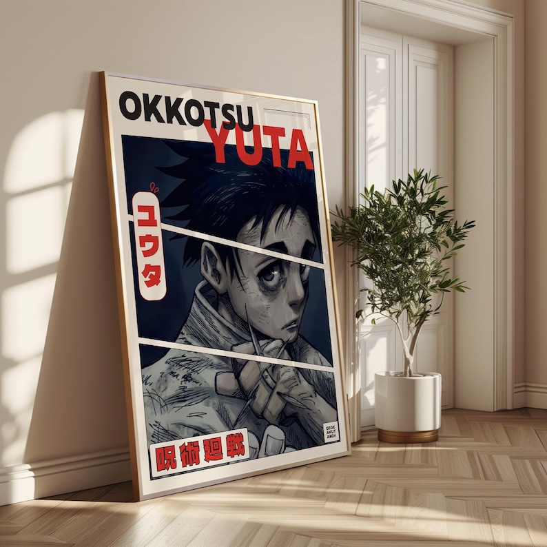 Yuta Okkotsu Anime Art Printable, Jujutsu Kaisen Character Design, Dark ...