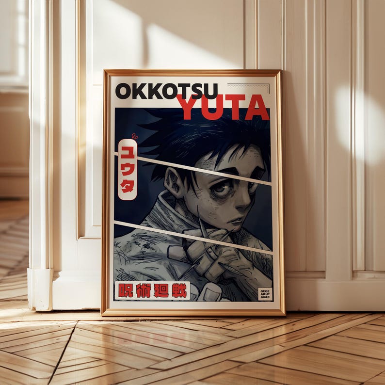 Yuta Okkotsu Anime Art Printable, Jujutsu Kaisen Character Design, Dark ...