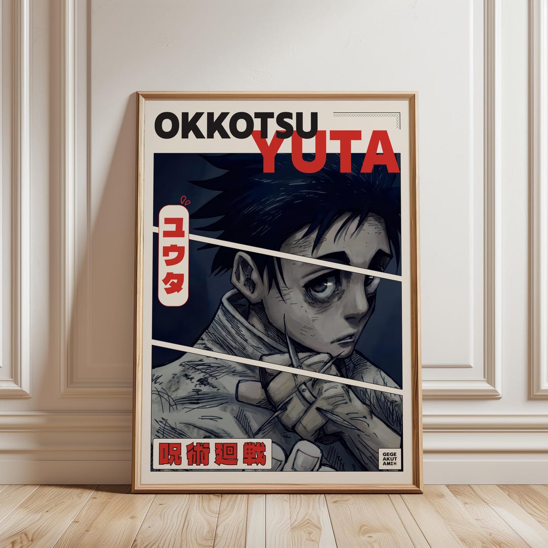 Yuta Okkotsu Anime Art Printable, Jujutsu Kaisen Character Design, Dark ...