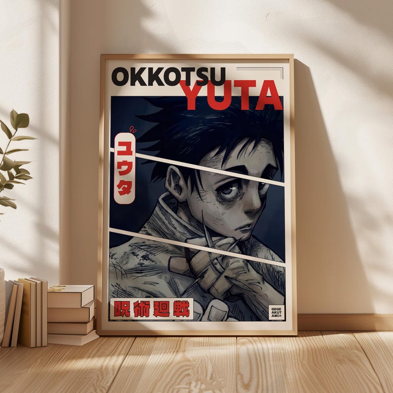 Yuta Okkotsu Anime Art Printable, Jujutsu Kaisen Character Design, Dark ...