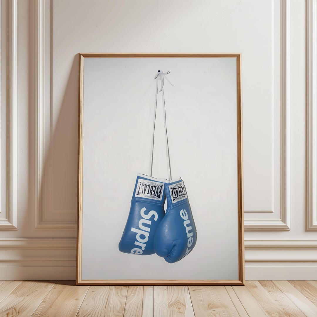 Supreme Boxing Gloves Artwork, Minimal Sports Printable, Hypebeast ...