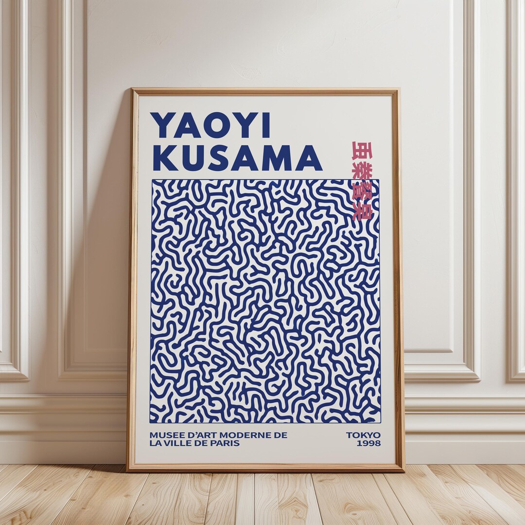 Yaoyi Kusama Art Poster Download, Modern Japanese Abstract Printable ...