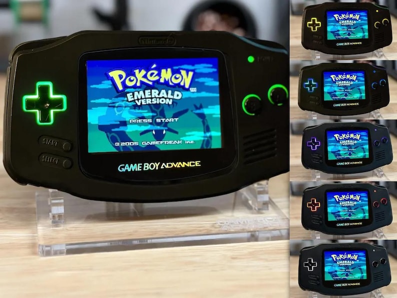 Custom Game Boy Advance – Retro Glow Ips Backlit Screen | Osd Controls ...