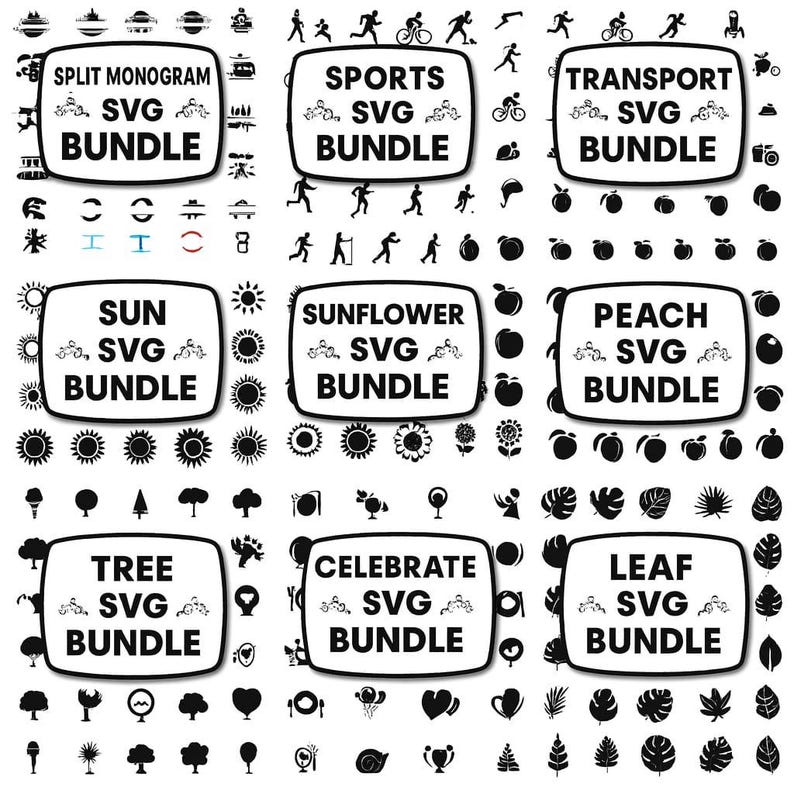 Violet Birth Month Flower SVG Bundle, Botanical Line Art Clipart ...