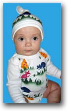 Hand Painted Frog One-piece & Bootie Set | Etsy