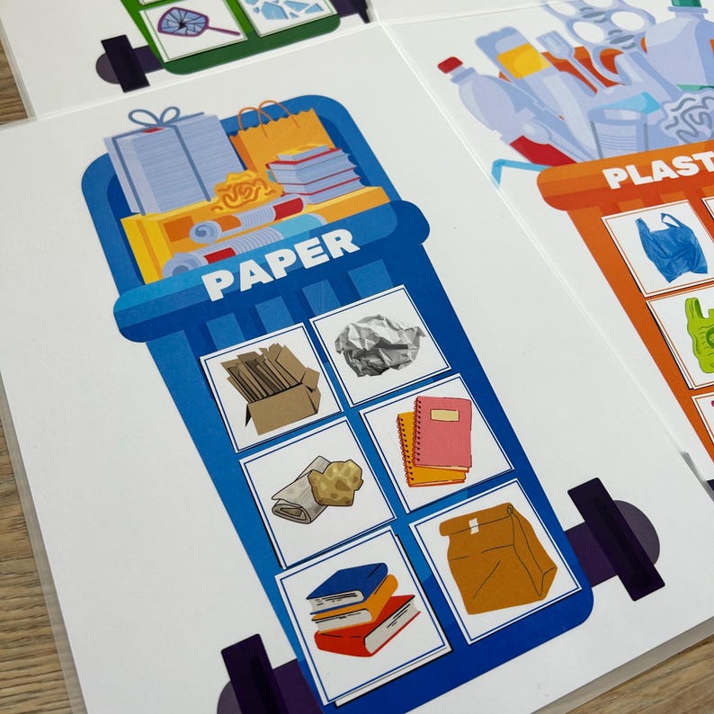 Recycle Sorting Game for Kids | Earth Day Learning Activity (PDF) - Etsy