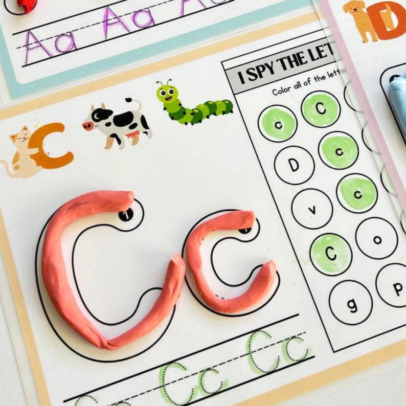 ABC Playdough Mats: Alphabet Letter Formation Activity (PDF Download ...